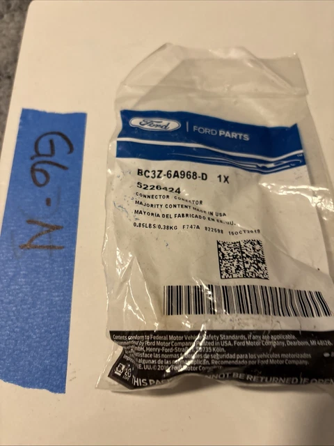 GENUINE FORD BC3Z-6A968-D Oil Tube Connector Fits 2011-2016 Ford Models ...