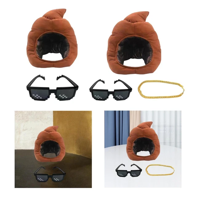 POOP SHAPED HAT Decor Plush Cosplay Poop Hat for Dress up Festival ...