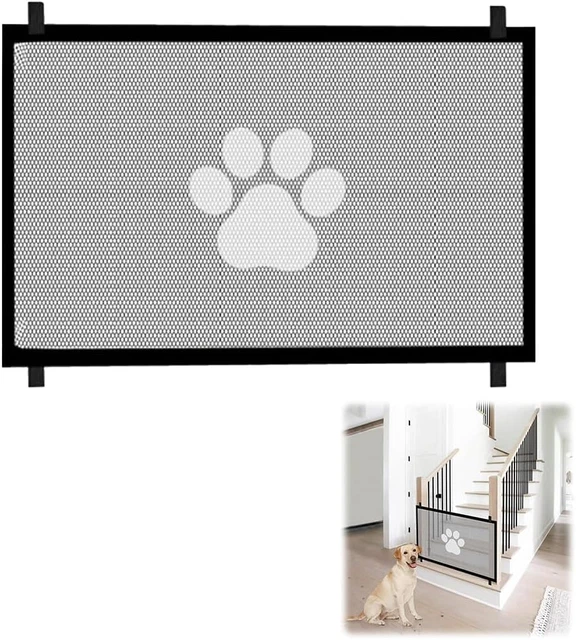 DOG PORTABLE GATE for Stairs Pets and Kids, Dog Gate without Drilling ...