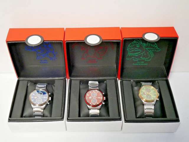 NEW SEIKO POKEMON 3 Watch Set Charizard Blastoise Venusaur - Limited ...