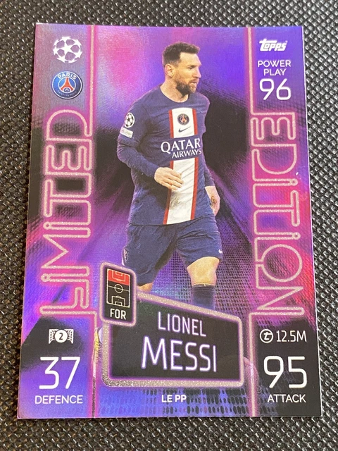 MATCH ATTAX LIONEL Messi Purple Power Limited Edition #Lepp Psg Topps £ ...