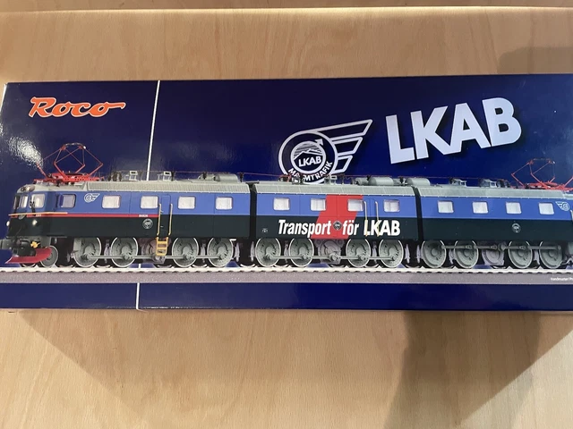 H0 - ROCO (DC)--63754...LKAB !3-teilige E-Lok der SJ! Topzustand! EUR ...