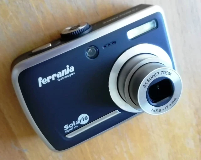 APPAREIL PHOTO NUMÉRIQUE vintage: rare FERRANIA SOLARIS 710, 7Mp ...