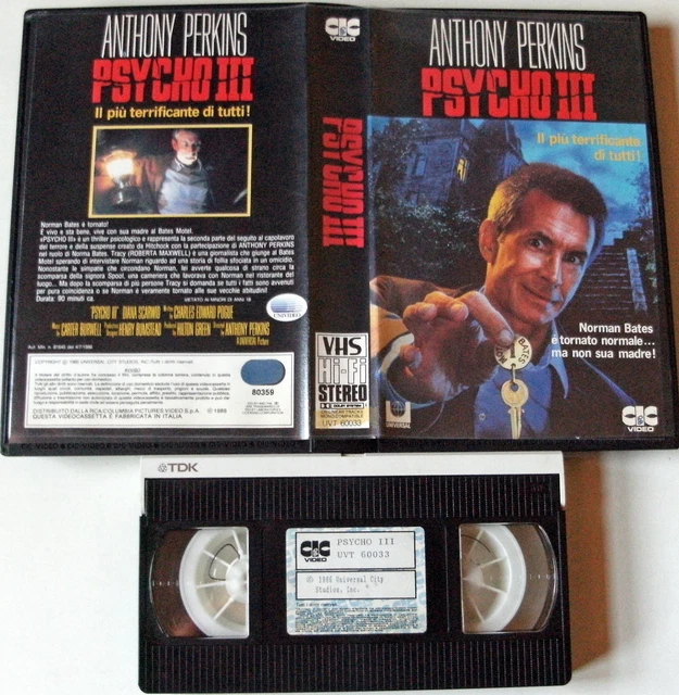 VHS PSYCHO III 3 (1986) Cic Video - Anthony Perkins - Usata Ex Nol ...