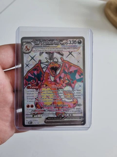 CARTE POKÉMON DRACAUFEU EX 215/197 EV03 FLAMMES OBSIDIENNES NEUVE FR ...