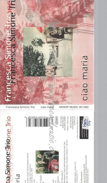 CD--FRANCESCA SIMONE TRIO, Francesca Simone, Andreas Kappler Und Robert ...