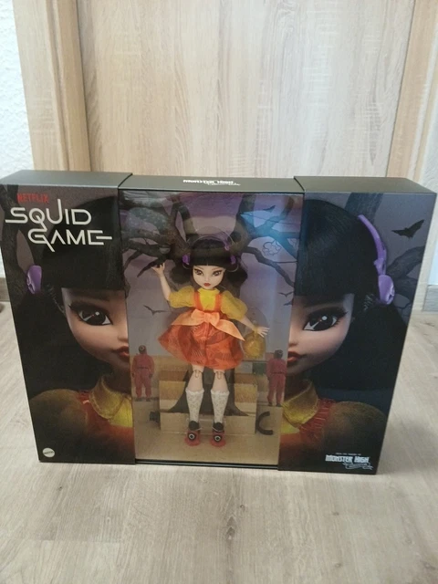 MONSTER HIGH MATTEL Creations Skullector Squid Game Doll Young-Hee With ...