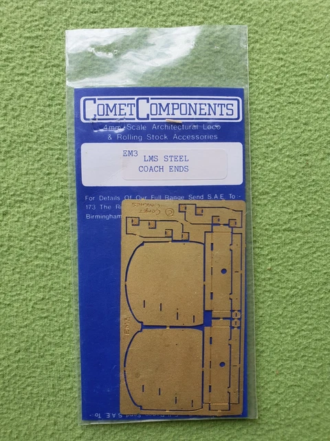 COMET COMPONENTS EM3 | LMS Steel Coach Ends | 4mm scale brass kit £7.50 ...