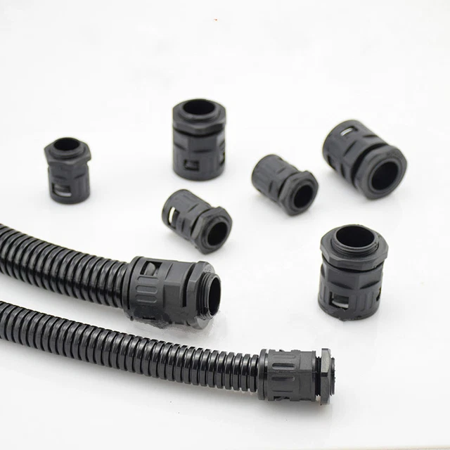 10 PACKS OF Flexible Conduit Straight Glands 12-50 MM Cable Adapter ...