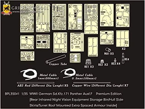 GRIFFON MODEL WORLD War II German Panther Type-F Early Model kit Parts ...