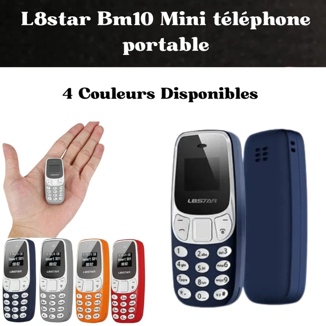 MINI TÉLÉPHONE PORTABLE Indétectable L8star BM70 Appel - SMS ...