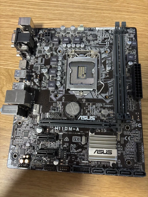 ASUS MOTHERBOARD WITH backplate H110M-A/DP 8GB DDR4 i7 6th/7th GEN £30. ...