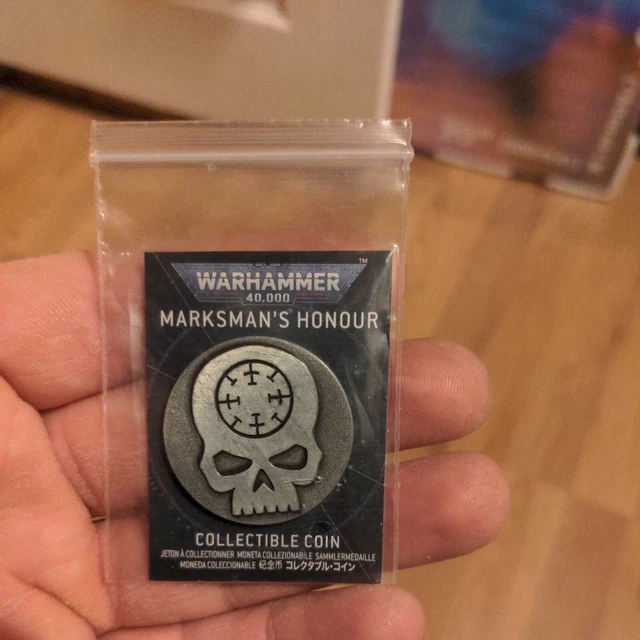 WARHAMMER 40K MARKSMAN'S Honour Space Marine Astartes Collectible Coin ...