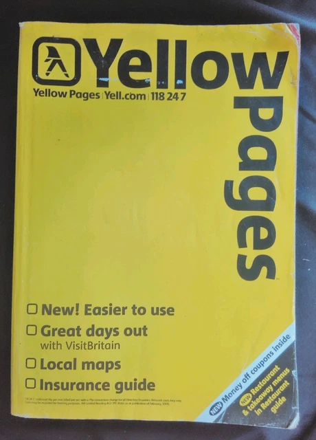 YELLOW PAGES TELEPHONE Directory. Mersey 2009/10 Vintage £30.32 ...