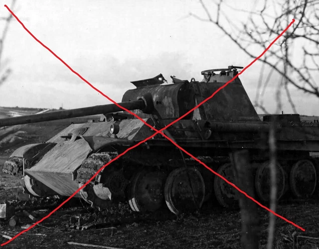FOTO/PHOTO 1055,PANZER,TANK, WW2, k.o. Panther G, Luxembourg, February ...