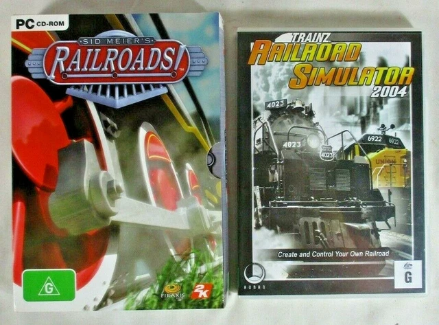 &TRAINZ RAILROAD SIMULATOR 2004" & "Sid Meier's Railroads In Box" Pc ...