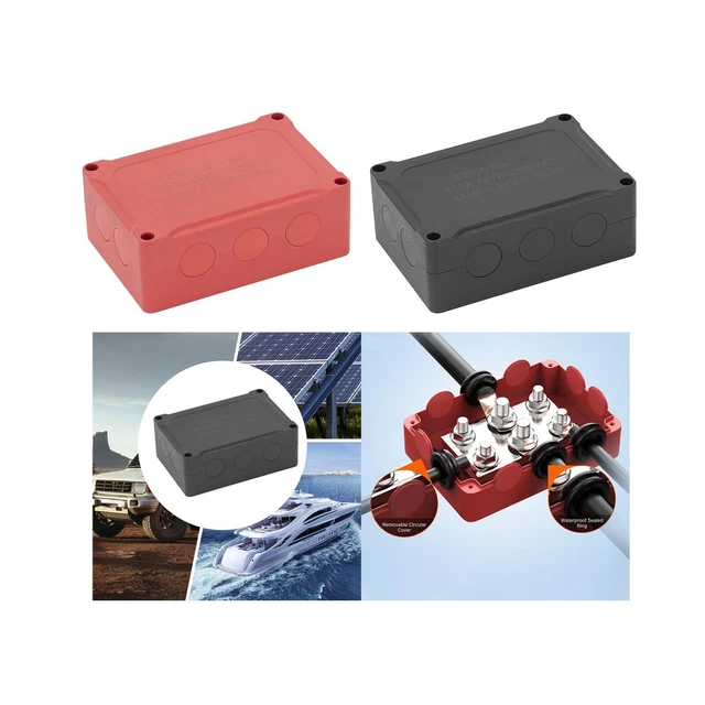 500A MARINE BUS Bar Terminal Stud Heavy Duty Busbar Box Power ...