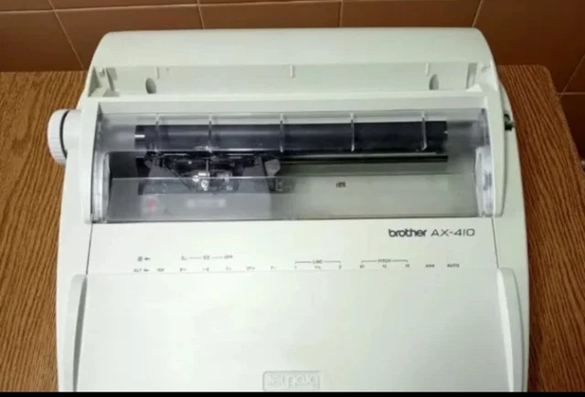 MACCHINA DA SCRIVERE ruota tipo elettrica Brother AX-410 Con Scatola Originale EUR 250,00 ...