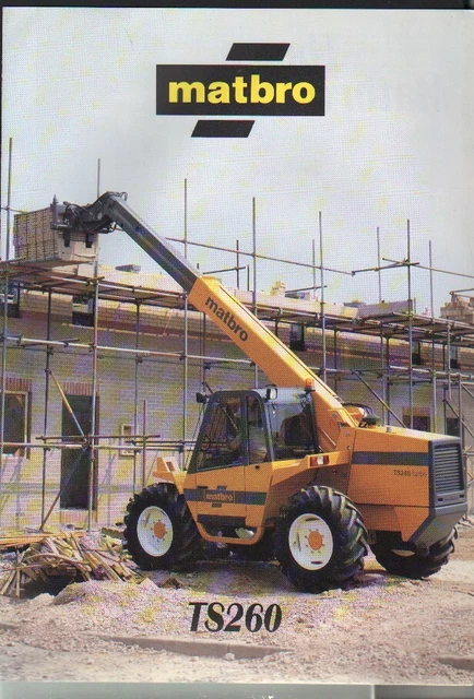 MATBRO &TS260& TELESCOPIC Handler Loader Brochure Leaflet £6.00 ...