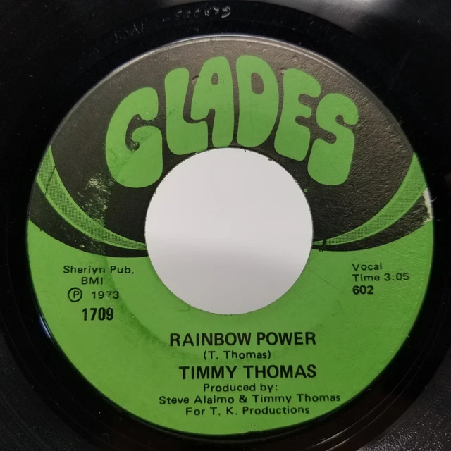 TIMMY THOMAS RAINBOW Power / People Are Changin R&B Soul 45rpm 7" Vinyl ...