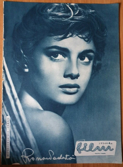 MAGAZINE FILM 8 Rossana Podesta cover movie actress Slovenia Yugoslavia ...