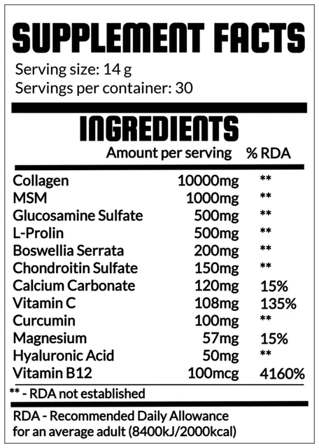 QRP NUTRITION FLEX Joints 420g (Lemon flavour) £18.00 - PicClick UK