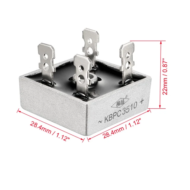 KBPC3510 1000V 35A Single Phase Bridge Rectifier Half-Wave Gray $13.72 - PicClick CA