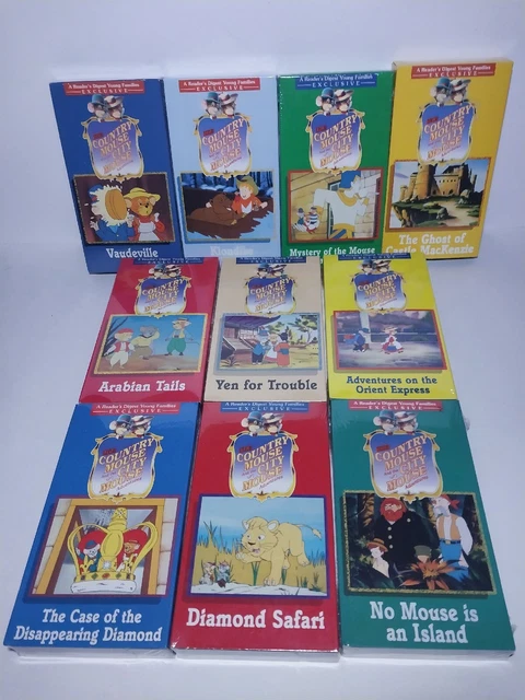 READER’S DIGEST THE Country Mouse And The City Mouse Adventures VHS Lot ...
