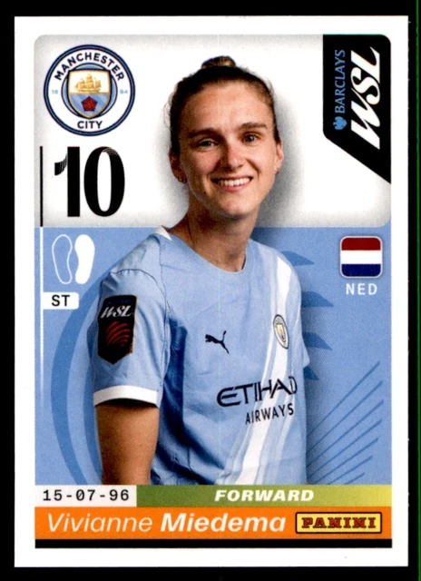 PANINI WSL 2026 Sticker Vivianne Miedema (Manchester City) No. 330 £2. ...