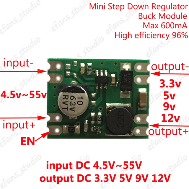 DC-DC BUCK STEP Down Converter Regulator Power Supply Module 3.3v 5v 9v ...