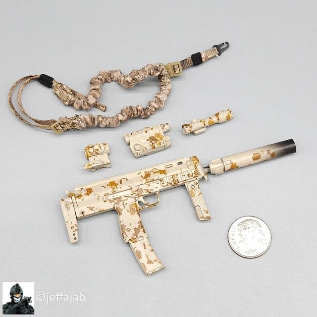 FIGURINES MITRAILLEUSE MINI Times US Navy SEAL AOR1 camouflage MP7 ...