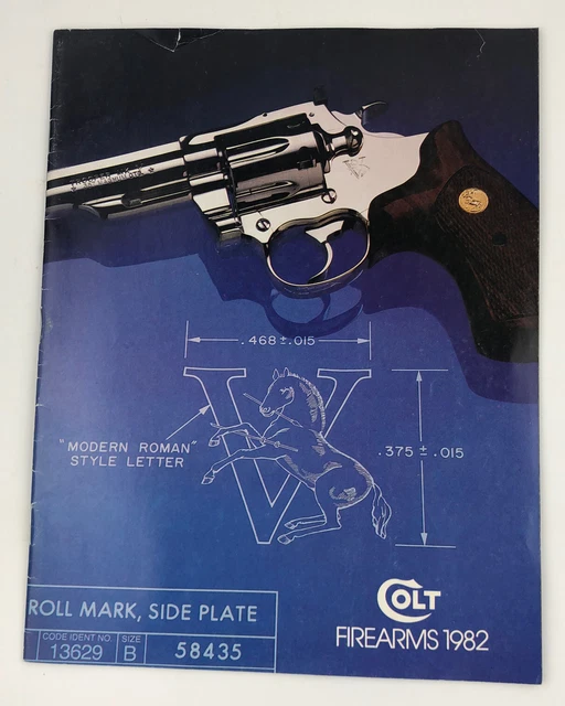 ORIGINAL 1982 COLT Firearms Handguns RIfles Catalog Pistols Catalog EUR ...