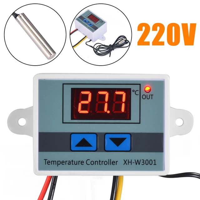 220V 10A XH-W3001 Numérique LED Contrôleur Régulateur Température Thermostat EUR 4,29 - PicClick FR