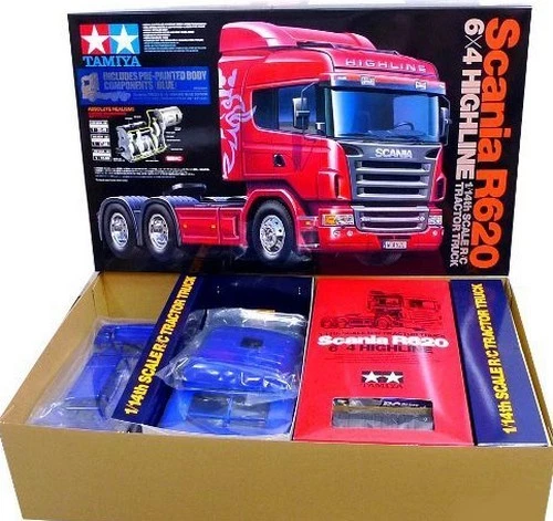 TAMIYA 56327 1/14 EP RC Scania R620 6x4 Highline Tractor Truck Blue ...