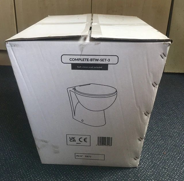 TOILET - BACK to Wall White New in box £26.70 - PicClick UK