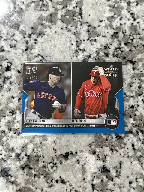 ALEX BREGMAN ALEC Bohm 2022 Topps Now WSM-5 Houston Astros Phillies ...