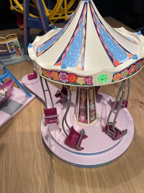 PLAYMOBIL KIRMES MIT Riesenrad, Schiffsschaukel und Kettenkarussell EUR ...