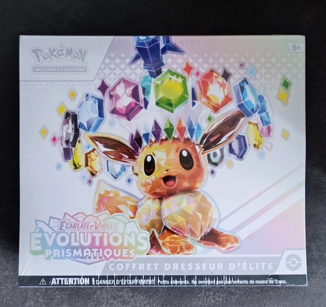COFFRET DRESSEUR D'ÉLITE ETB Pokémon Évolutions Prismatiques (EV8.5 ...