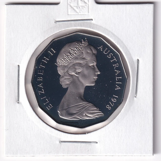 AUSTRALIAN PROOF: 1978 50 Cent Coin In 2X2 Holder .,. EUR 16,96 ...