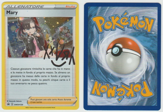CARTA CARD POKEMON Mary Allenatore SWSH120 Holo ITA Mint (pk24) EUR 5 ...