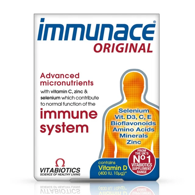 VITABIOTICS IMMUNACE ORIGINAL Immune System Tablets - Pack of 30 £29.99 ...