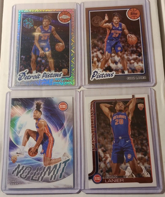 2025-26 TOPPS CHAZ Lanier 45th Chrome MOJO No Limit Insert RC 4 Card ...
