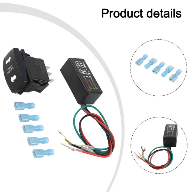 FOR ATV UTV Motorcycle Turn Indicator Kit with Compact Design Rocker Switch £13.66 - PicClick UK
