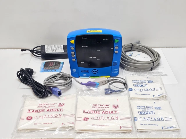 PATIENT MONITOR GE Carescape Dinamap ProCare V100+SpO2+NIBP+New Battery ...