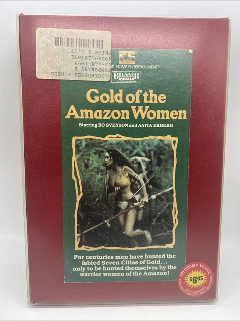 GOLD OF THE Amazon Women (VHS) Bo Svenson Anita Ekberg Blockbuster ...