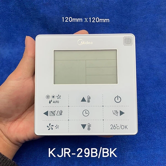 ORIGINAL MIDEA CENTRAL Air Conditioning Wire Controller KJR-29B/BK EUR ...