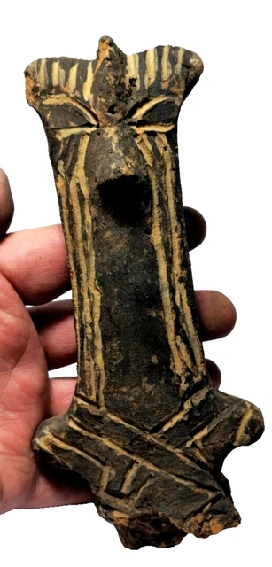 3000 BC NEOLITHIC Huge Fragment Ancient Terracotta Malestatue. 437 Gr ...
