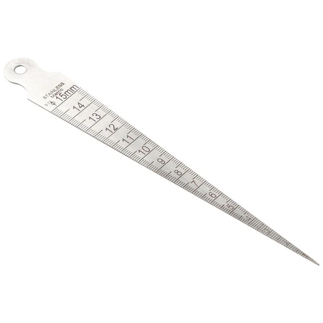 GAP HOLE WEDGE Feeler Stainless Steel Taper Gauge Welding Gauge ...