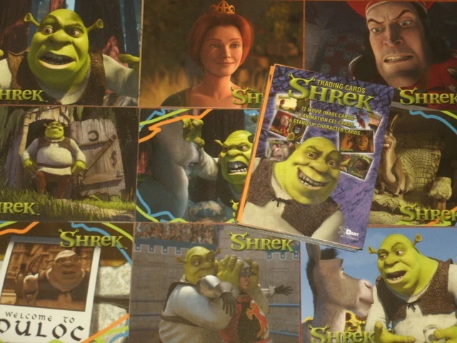 SHREK 'THE 1ST Movie' Complete Base Set Of 72 Trading Cards Dart 2001 ...