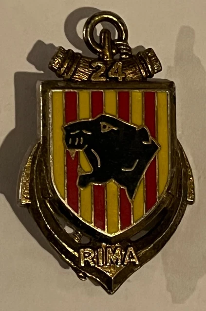 INSIGNE MILITAIRE PUCELLE 24 RIMA régiment d'infanterie de marine EUR 3,00 - PicClick FR